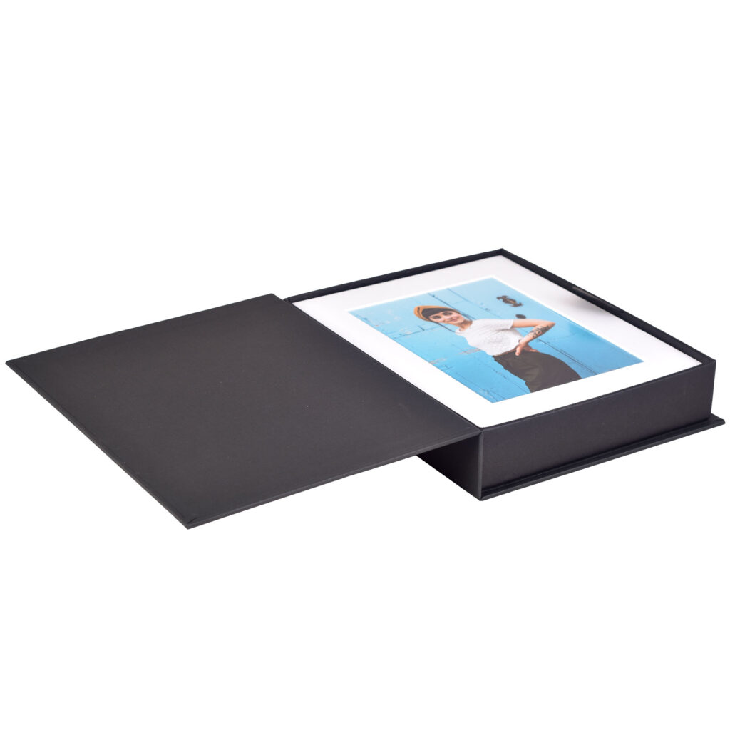 Bliss Classique Black 10" x 8" Print Box - BUILD YOUR OWN - Maple Framing