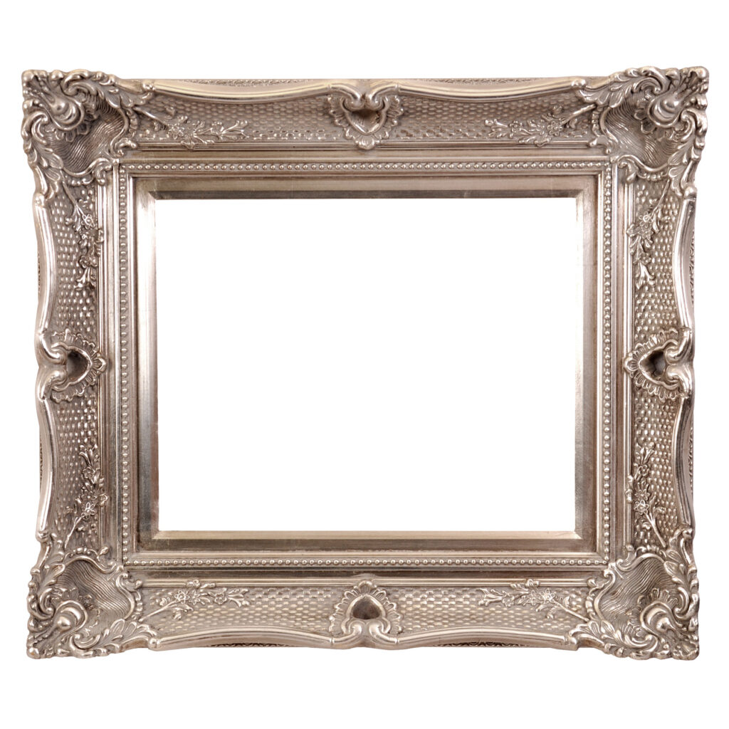 Swept Frame - Silver - Style 889 - Maple Framing