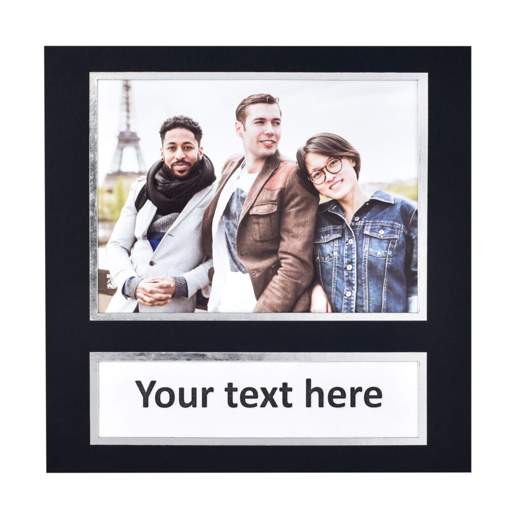 Name Box Photo Mounts & Folders - Maple Framing