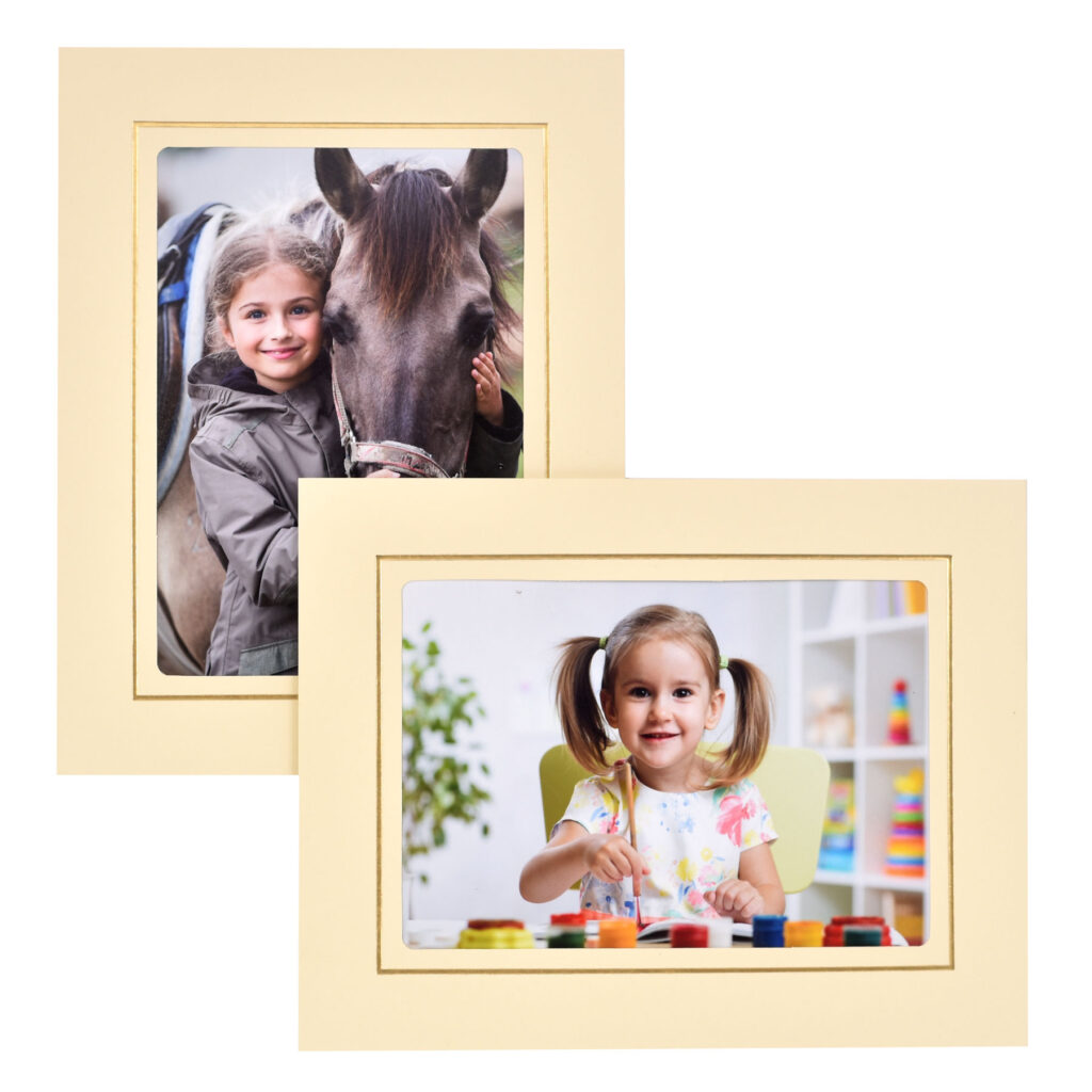 White/Ivory Photo Strut Mounts - Maple Framing