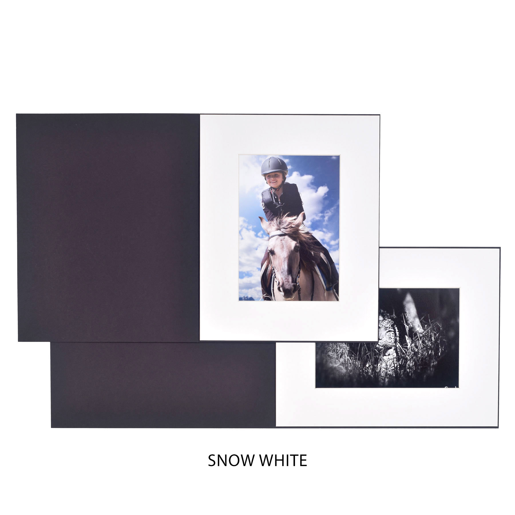 White Slip-in Photo Folders | White Card Photo Folders - Maple Framing
