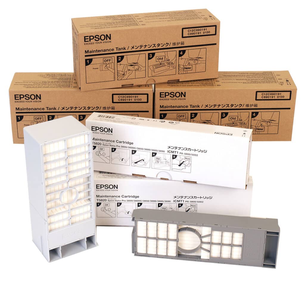 Epson Maintenance Tanks Cartridges and Boxes - Maple Framing